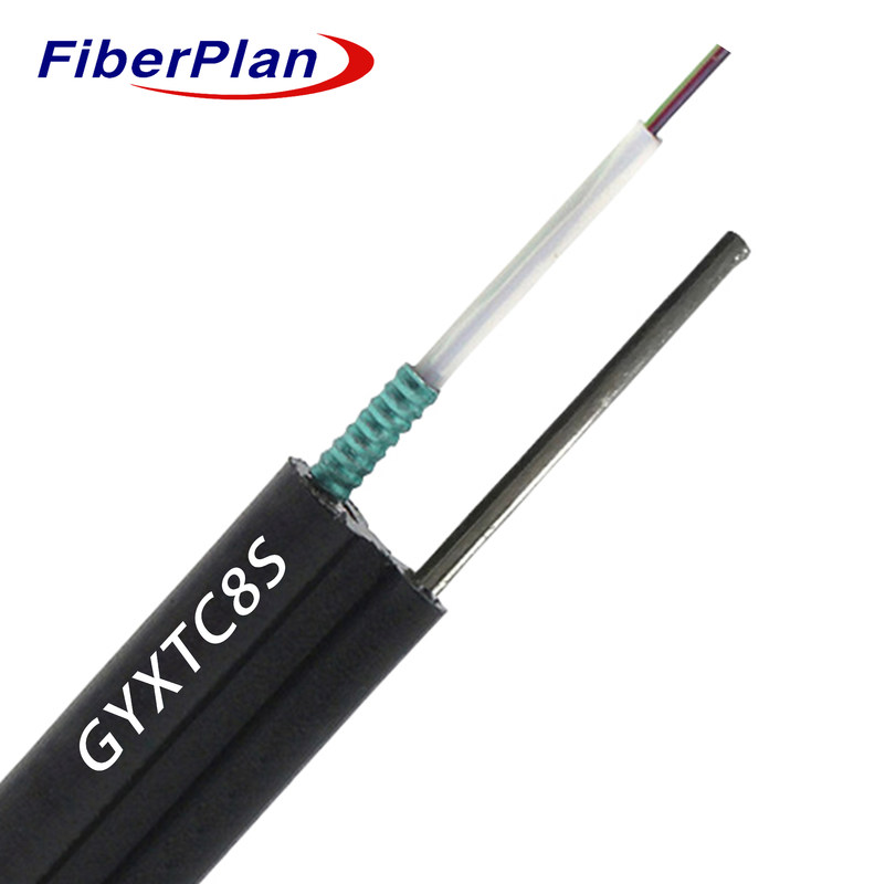 Figure 8 Armored Fiber Optic Cable Single Multi Mode 6 Core Steel Wire Supported GYXTC8S