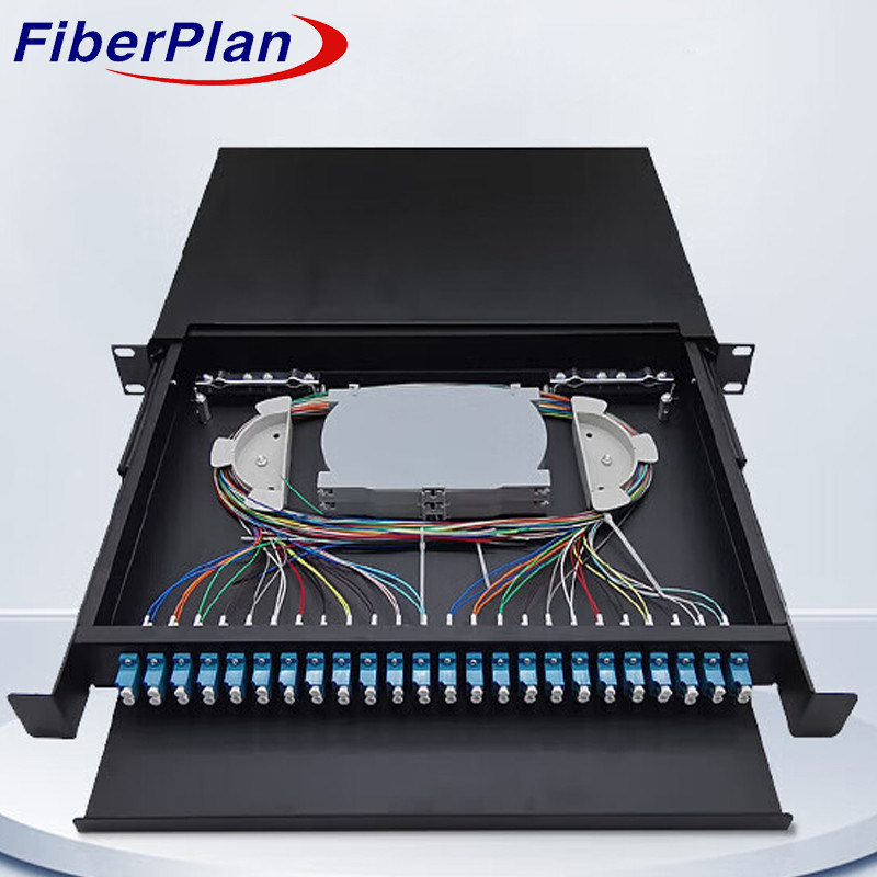 FTTH Fiber Optic Terminal Box 24 Port ODF 19 Inch Fiber Optic ...