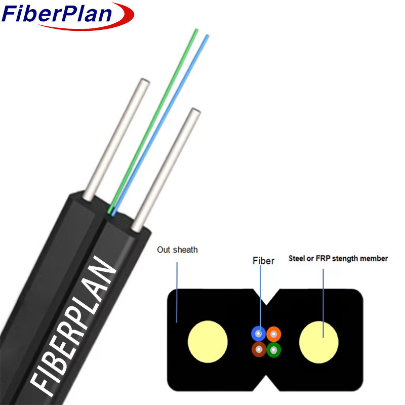 1-4 Core SM Bare Fiber Indoor FTTH Drop Cable