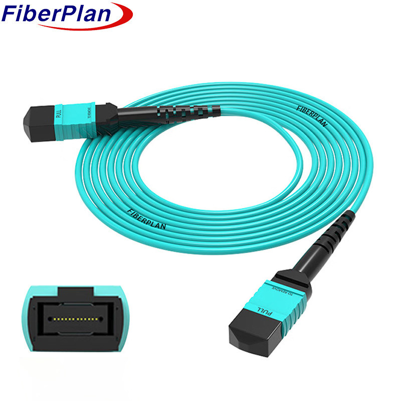 Mtp Mpo Fiber Jumper Cables PVC LSZH OM3 MPO MTP Fiber Optic Loopback ...