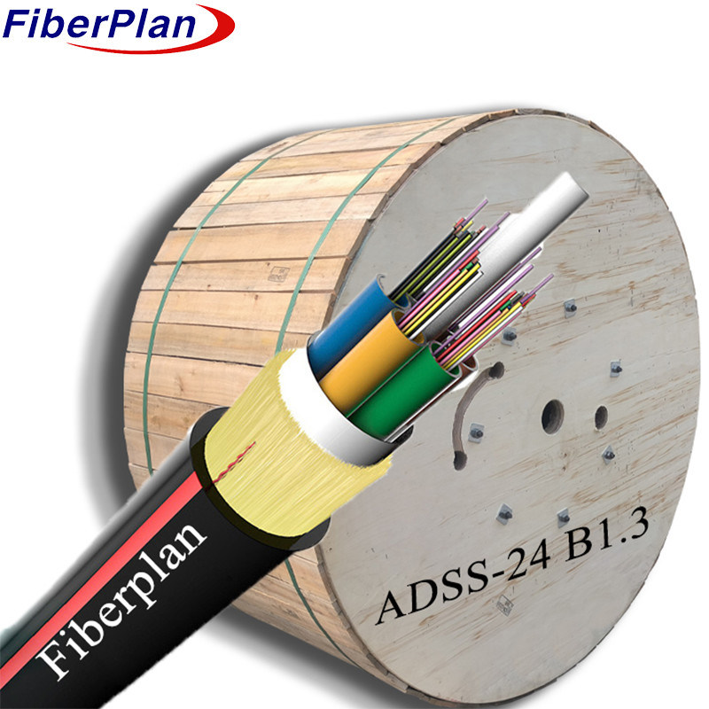 Double Sheath Kevlar Yarn Reinforced Adss Fiber Optic Cable ...
