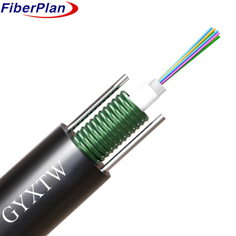 Outdoor Armored Singlemode GYXTW G652D Outdoor Fiber Optic Cable