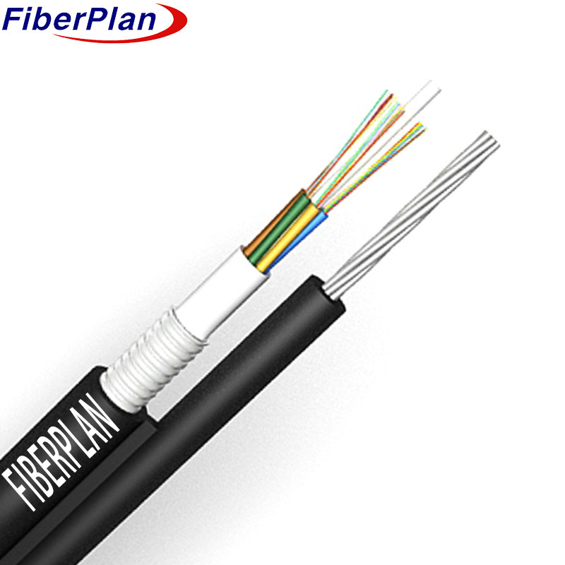 GYFTC8A Fiber Optic Cable Features 12 Cores Reinforced With Galvanized ...