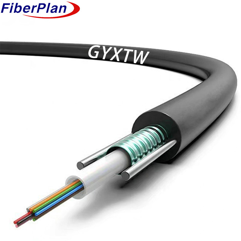 Strong and Flexible Duct Fiber Optic Cable GYXTW for Aerial Suspension ...